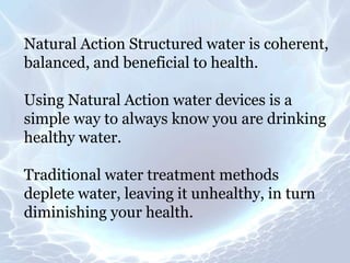 The Wu Wei of Structured Water | PPT
