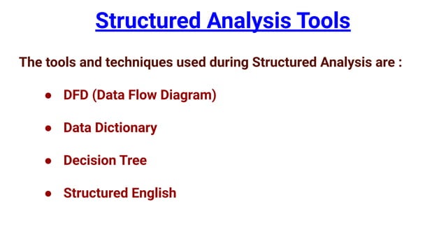 Structured Analysis and Structure Design | PPT