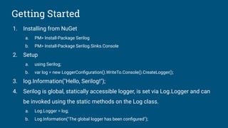 Structured and centralized logging with serilog | PDF