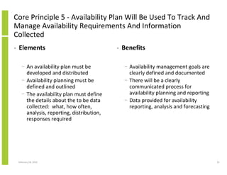 Structured Approach To It Business System Availability And Continuity ...