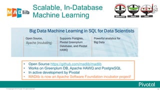 Data Science at Scale on MPP databases - Use Cases & Open Source Tools | PPT