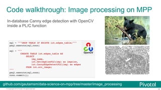 Data Science at Scale on MPP databases - Use Cases & Open Source Tools | PDF