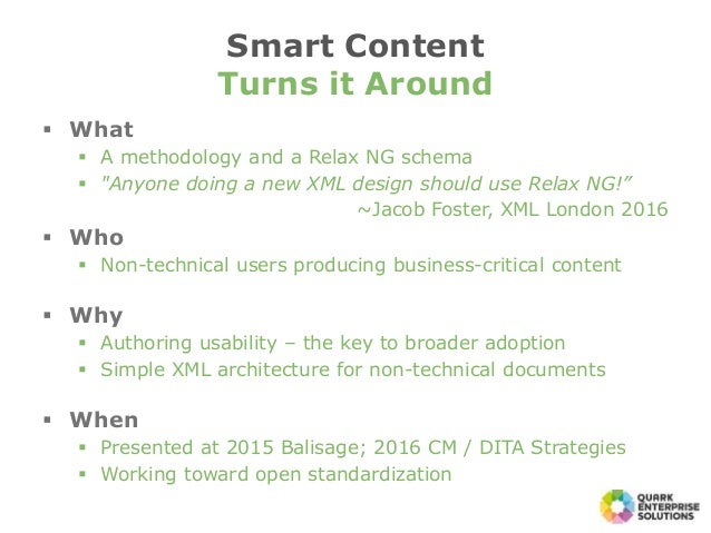 Structured Authoring For Business Critical Content