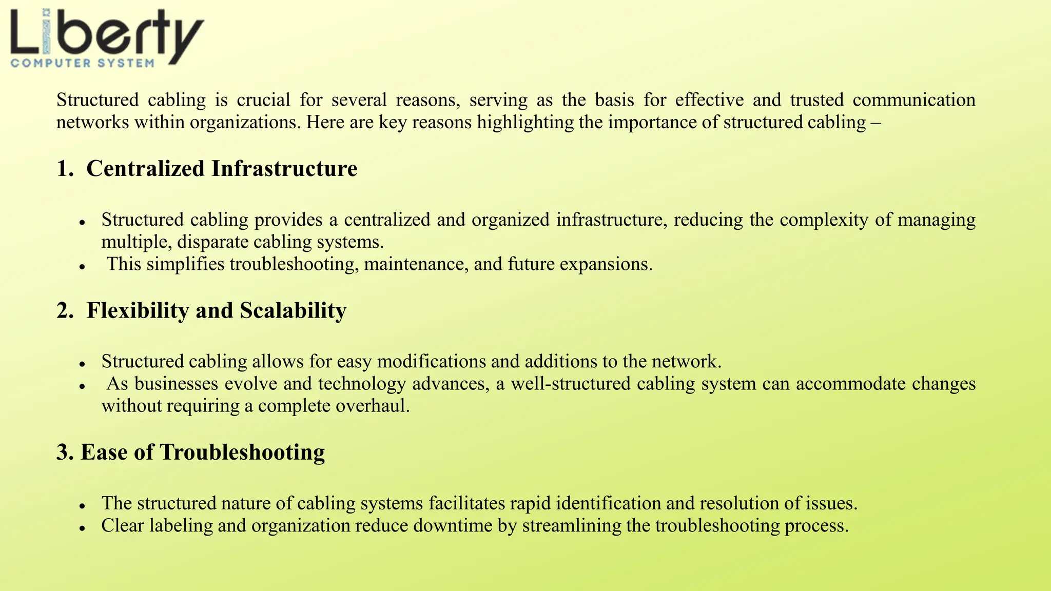 The Essential Components Of Structured Cabling Ppt
