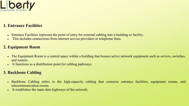 The Essential Components Of Structured Cabling Ppt