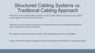 Structured cabling systems vs. traditional cabling approach | PPT