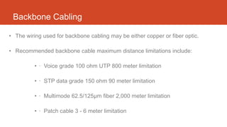 Structured Cabling Technologies for Networking | PPTX