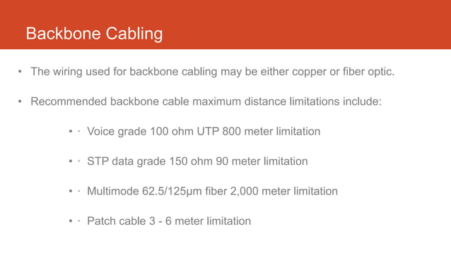 Structured Cabling Technologies for Networking | PPTX