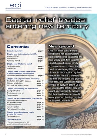 Structured Credit Investor - Capital Relief Trades Deal Issuance - .pdf