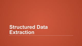 Structured Data Extraction | PPTX