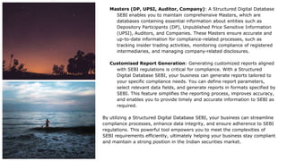 Structured Digital Database SEBI | PPTX