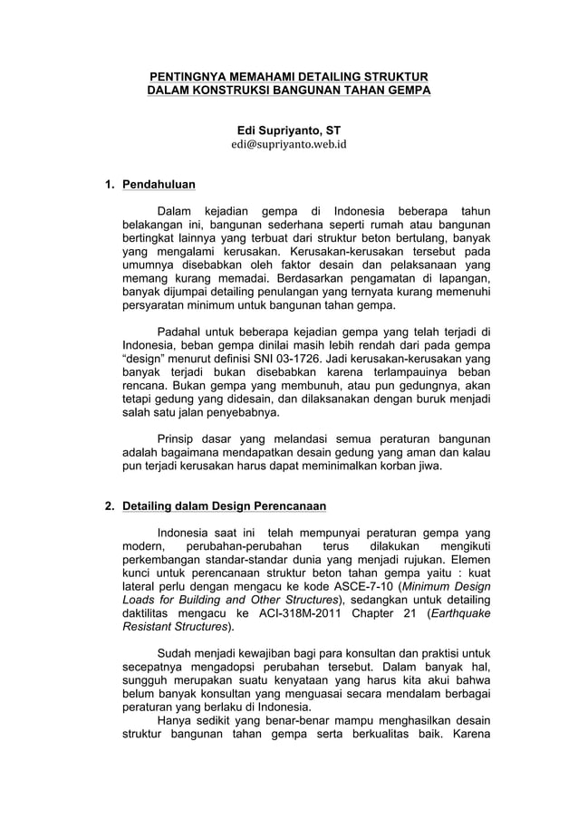 Structure detailing | PDF