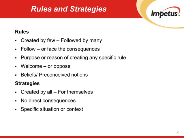 Structured freedom with rules and strategies | PPT