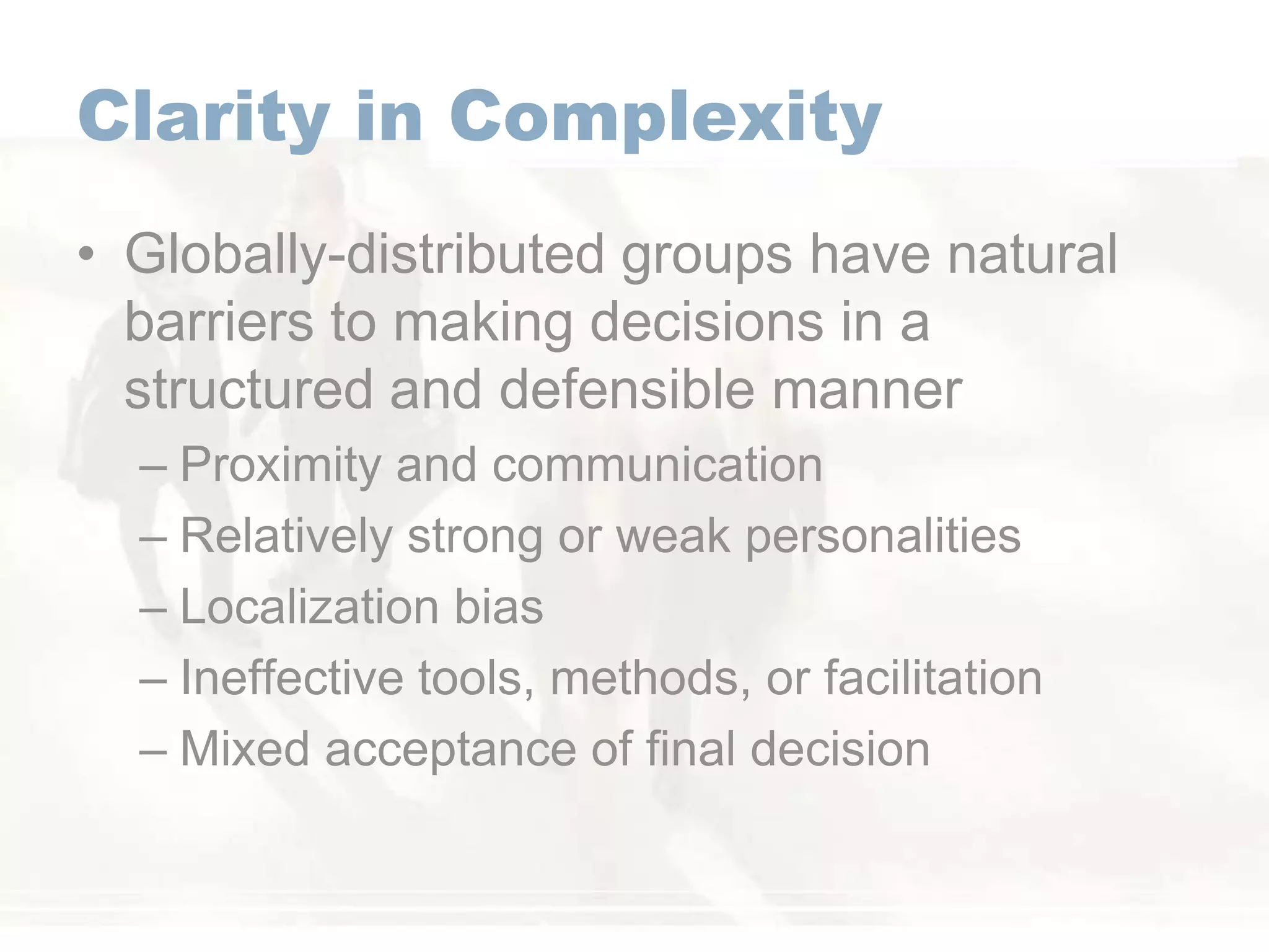 Structured group decision making | PPTX