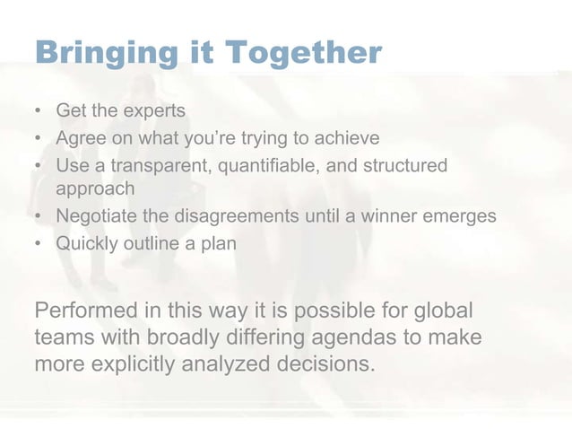 Structured group decision making | PPT