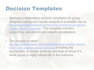 Structured group decision making | PPTX