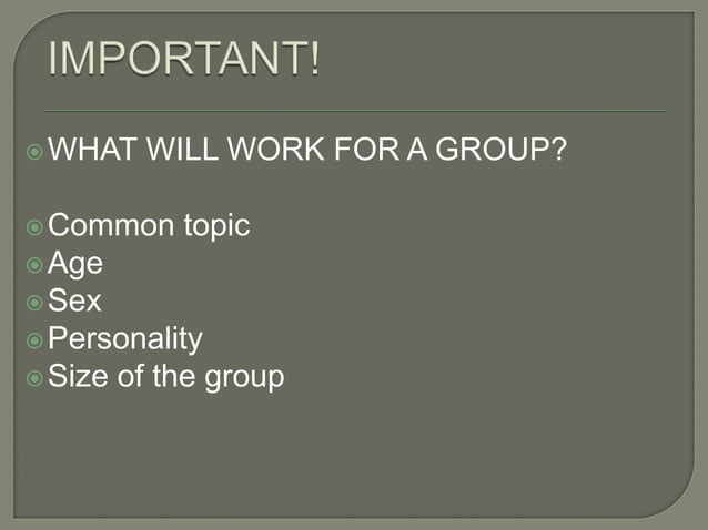 Structured learning experience | PPTX