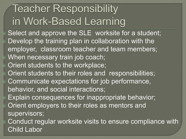 Structured learning experience | PPTX