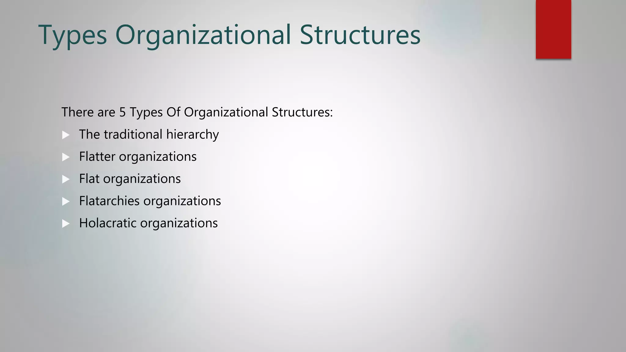 Structured management in an organization | PPTX