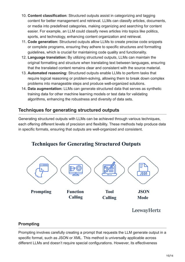 Structured outputs in LLMs Definition techniques applications benefits.pdf