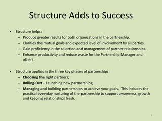 Structured Partnerships for Success | PPT