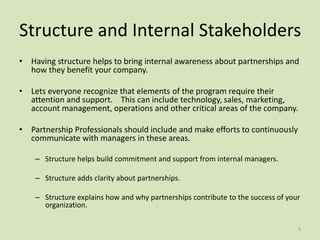Structured Partnerships for Success | PPT