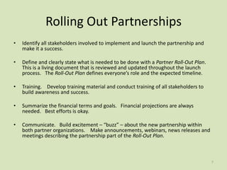 Structured Partnerships for Success | PPT