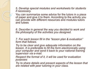 Structured peer tutoring | PPTX