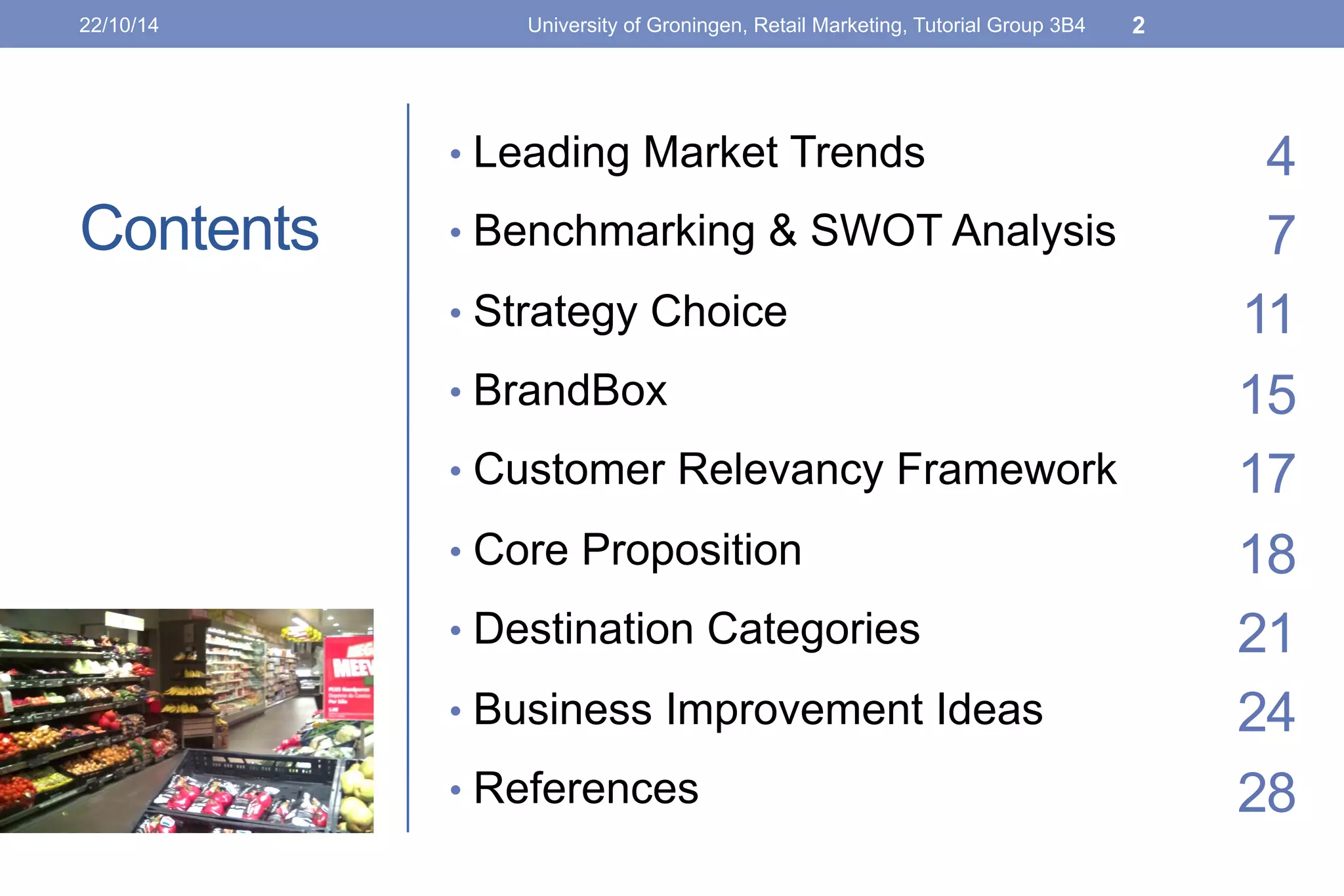 PLUS supermarkets - Case Study Report | PDF