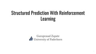 Structured prediction with reinforcement learning | PDF | Programming Languages | Computing
