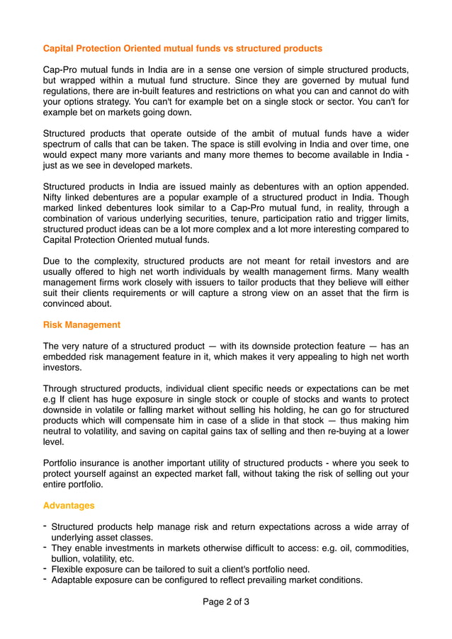 Structured products | PDF | Stocks and Bonds | Personal Investing