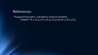SPL 1 | Introduction to Structured programming language | PDF