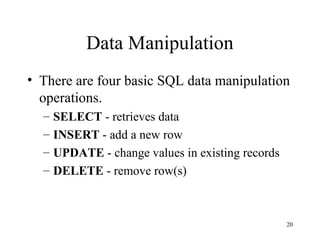 Structured query language | PPT