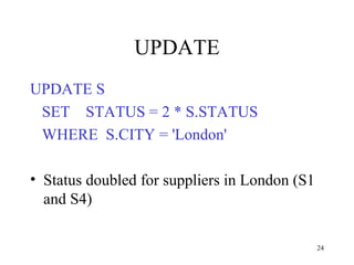 Structured query language | PPT