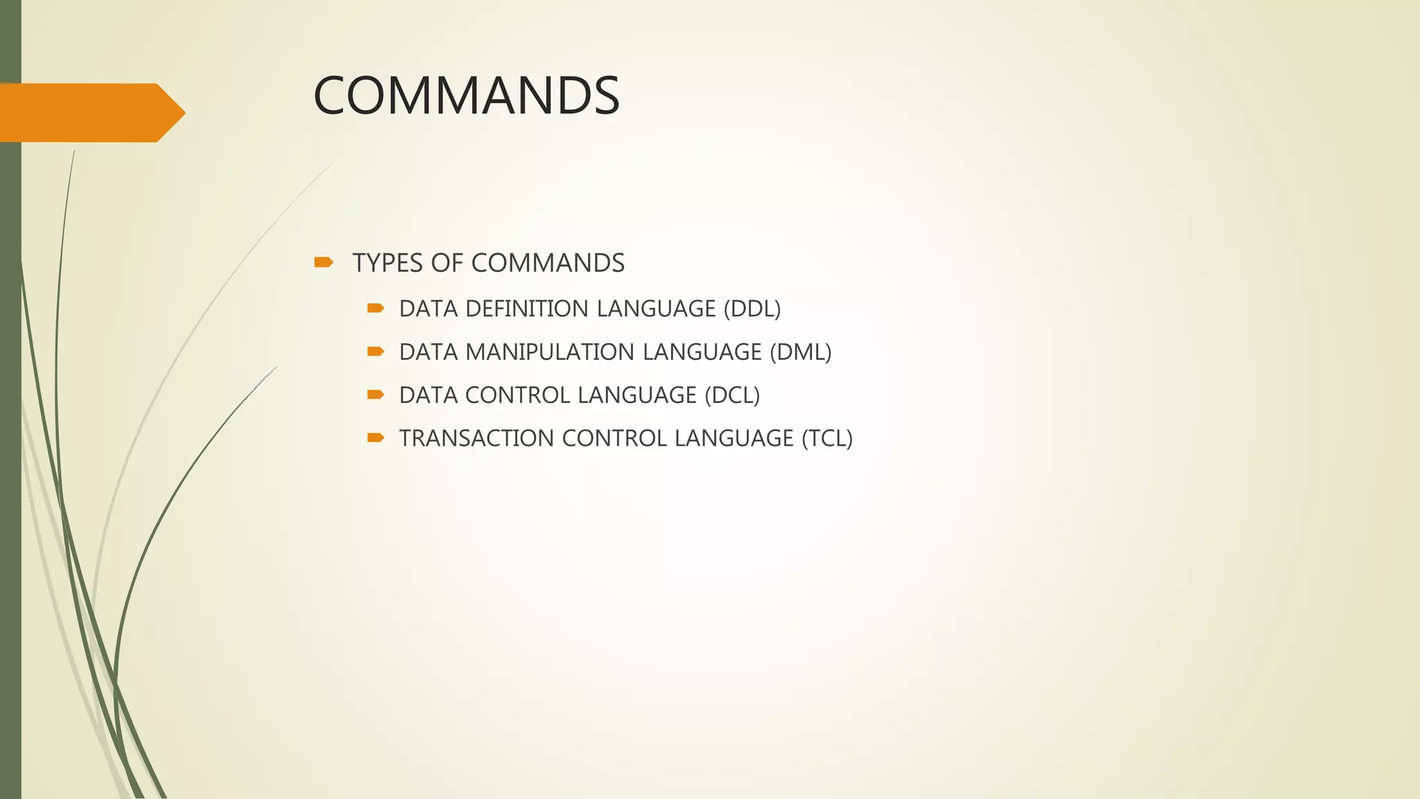 Structured query language | PPTX