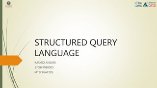 Structured query language | PPTX