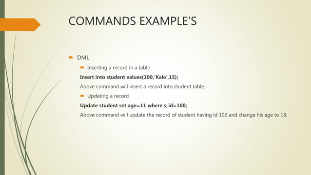 Structured query language | PPTX | Databases | Computer Software and Applications