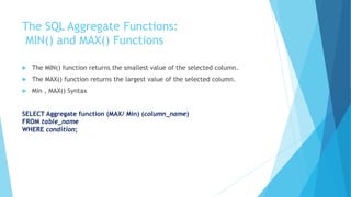Structured query language(sql) | PPT