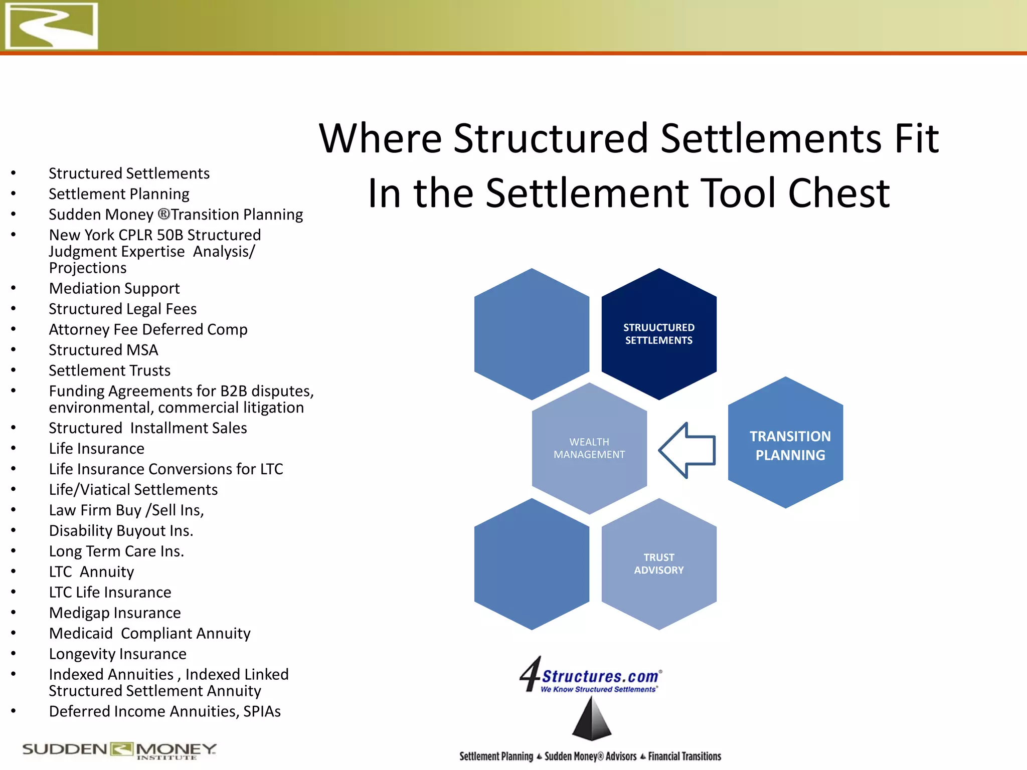 Why People Do Structured Settlements 2018 | PPT