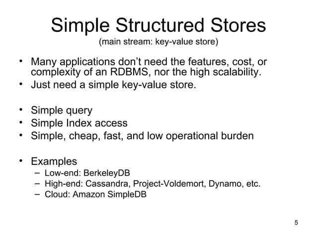 The World of Structured Storage System | PPT