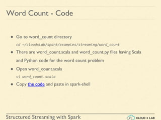 Introduction to Structured Streaming | Big Data Hadoop Spark Tutorial | CloudxLab | PPT