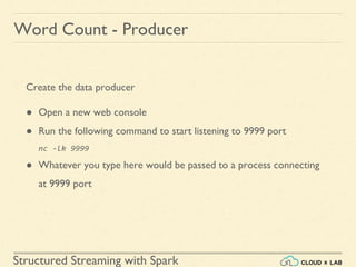 Introduction to Structured Streaming | Big Data Hadoop Spark Tutorial | CloudxLab | PPT