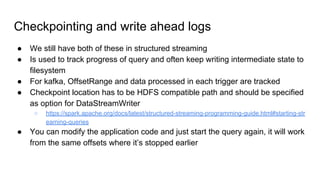 Structured Streaming with Kafka | PPT