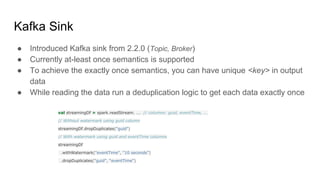 Structured Streaming with Kafka | PPT