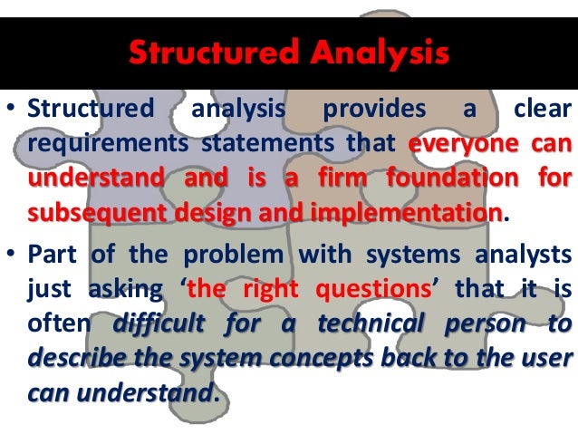 Structured system analysis Structured system analysis