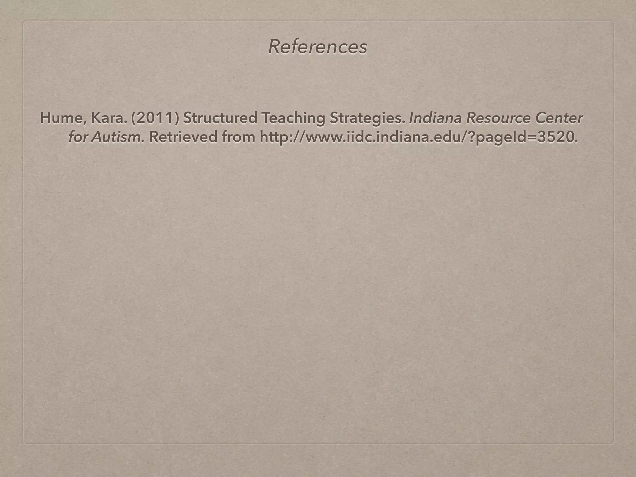 Structured teaching overview | PDF