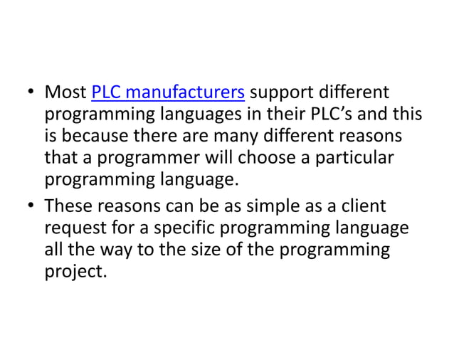 PLC Structured Text (ST) Programming.pptx | Programming Languages ...