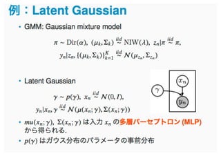 Composing graphical models with neural networks for structured representations and fast ...