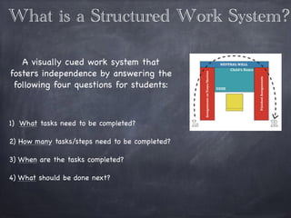 Structured Work Systems | PDF | Special Education | Education