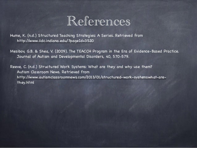 Structured Work Systems